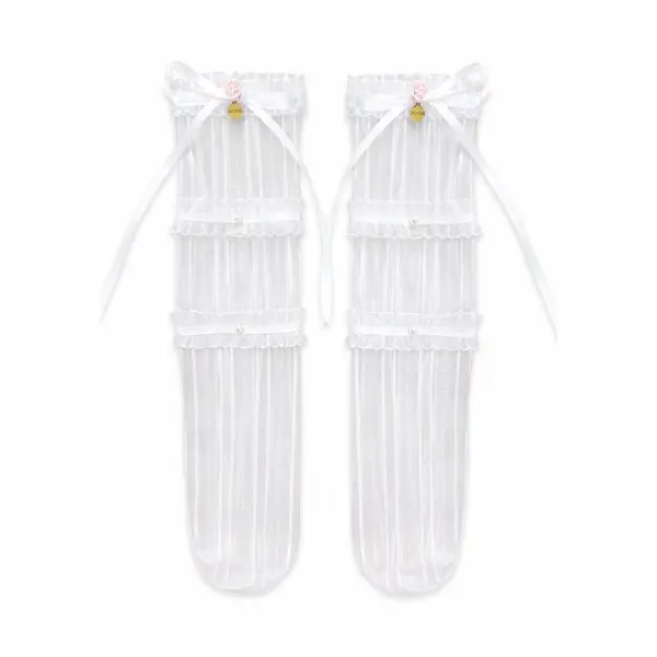 ADIBA Cherie Lace Socks - White