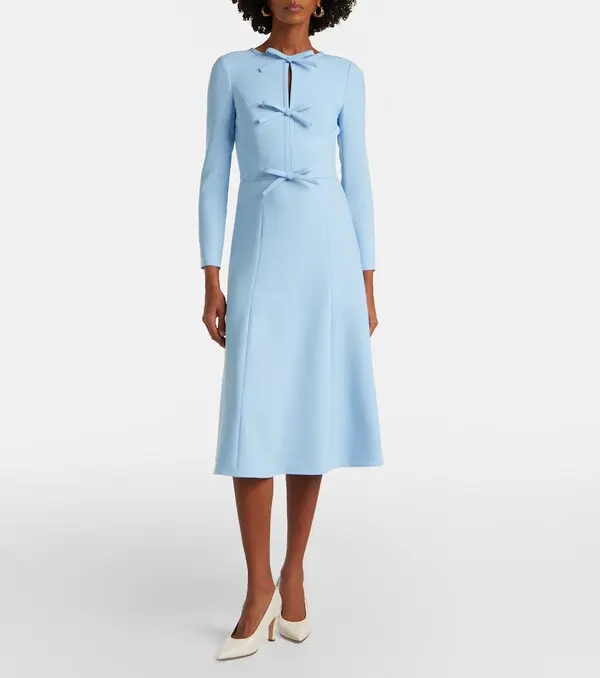carolina herrera bow midi dress Carolina Herrera