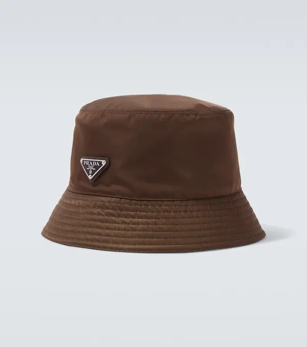 Prada Re-nylon Bucket Hat - Brown