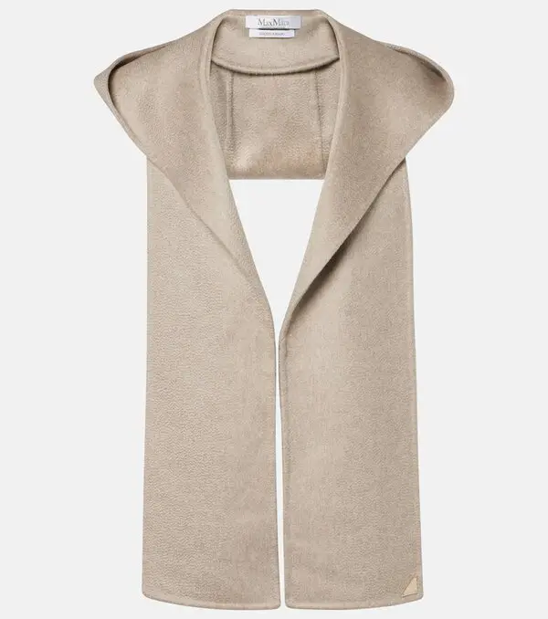 Max Mara Hooded Cashmere Scarf