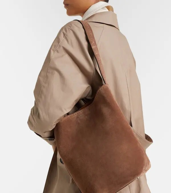 Max Mara Medium Suede Bucket Bag