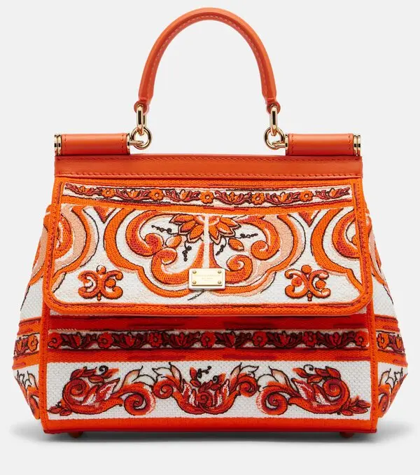 Dolce & Gabbana Sicily Medium Top-handle Bag - Orange