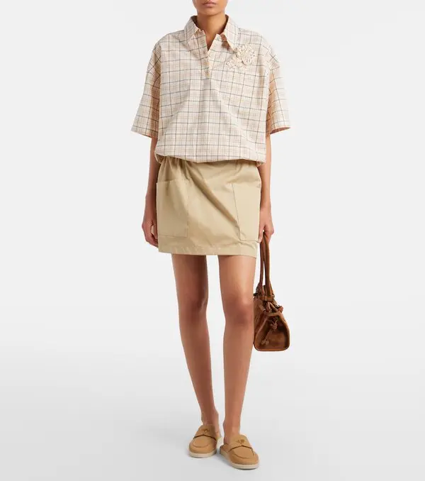 Prada Suede Almond Toe Mules