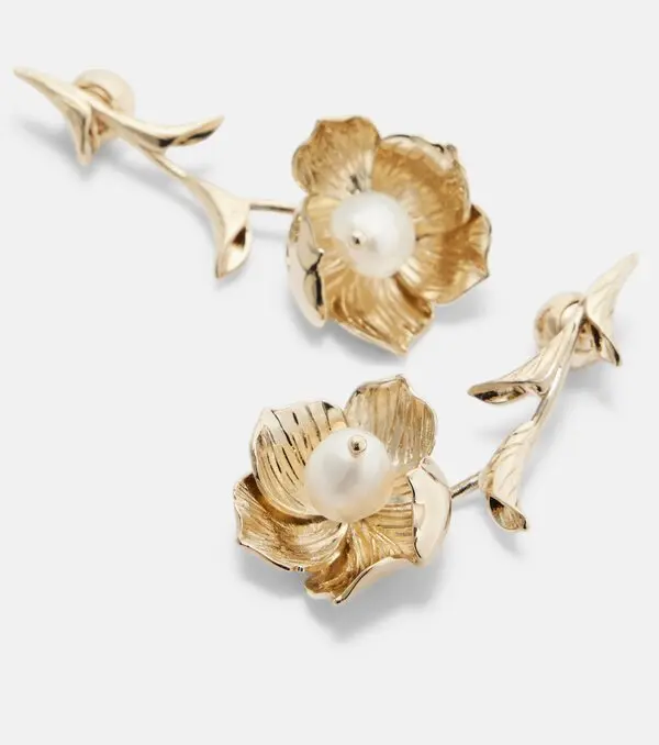 Erdem Embellished Drop Earrings
