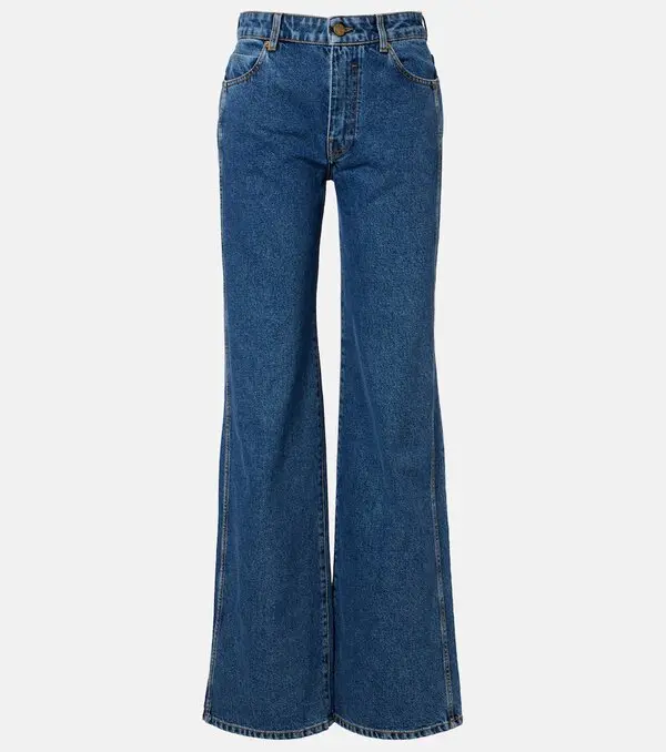 Balmain Wide-leg Jeans - Blue