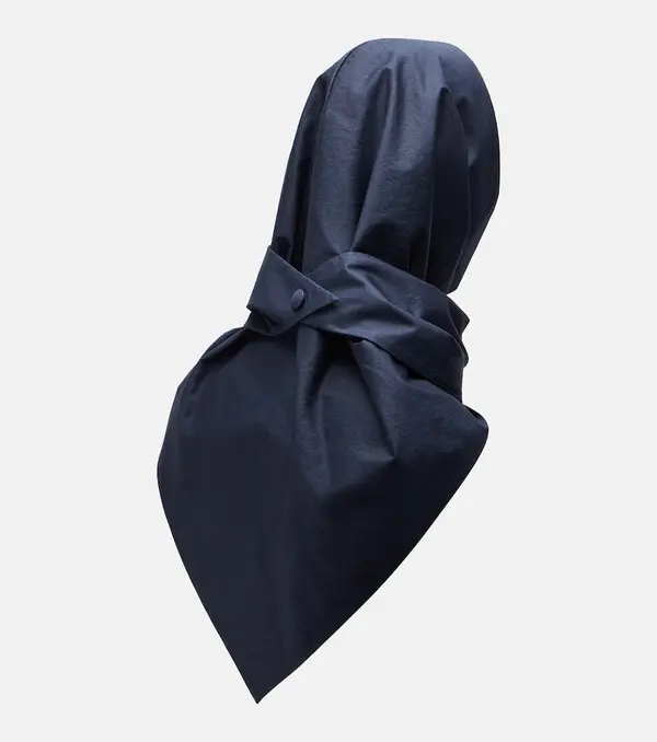 Nour Hammour Cotton-blend Canvas Hood