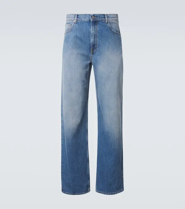 Calvin Klein Faded Straight Jeans - Blue