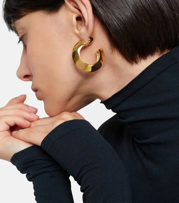 Alaïa Edge Hoop Earrings
