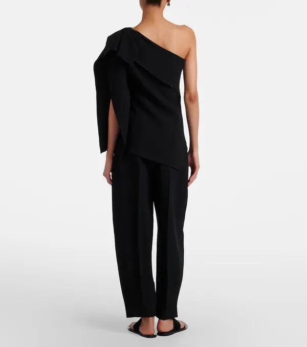 FFORME Yvette Barrel-leg Pants - Black