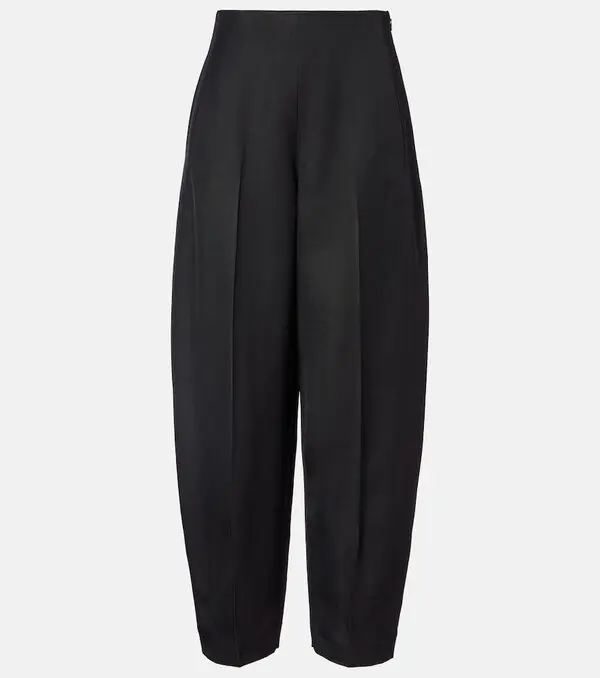 FFORME Yvette Barrel-leg Pants - Black