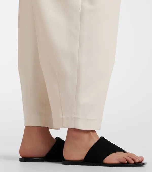 FFORME Yvette Barrel-leg Pants - White
