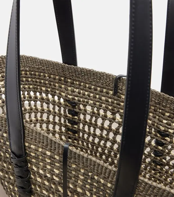 Loewe Braid Medium Basket Bag - Green