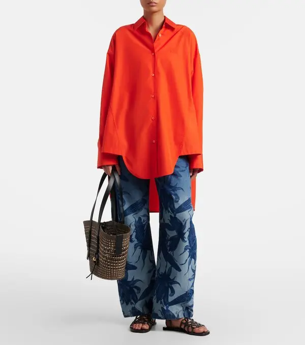 Loewe Braid Medium Basket Bag - Green