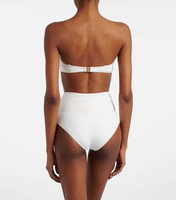 Zimmermann Indra Embroidered Swimsuit - White