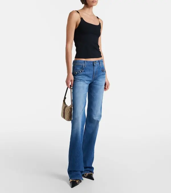 Gucci Horsebit Crêpe Jersey Tank Top - Black