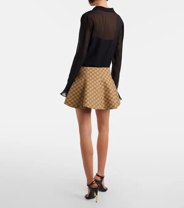 Gucci Gg Canvas Miniskirt