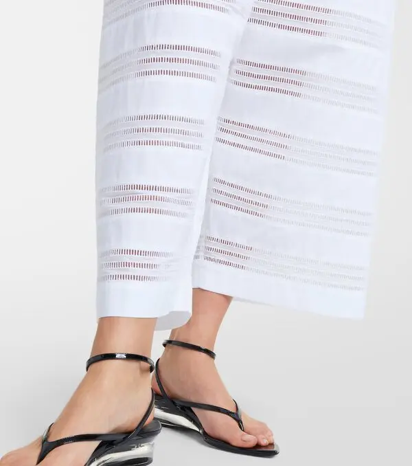 Alaïa Cotton Poplin Wide-leg Culottes