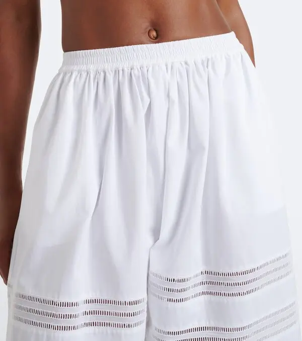 Alaïa Cotton Poplin Culottes