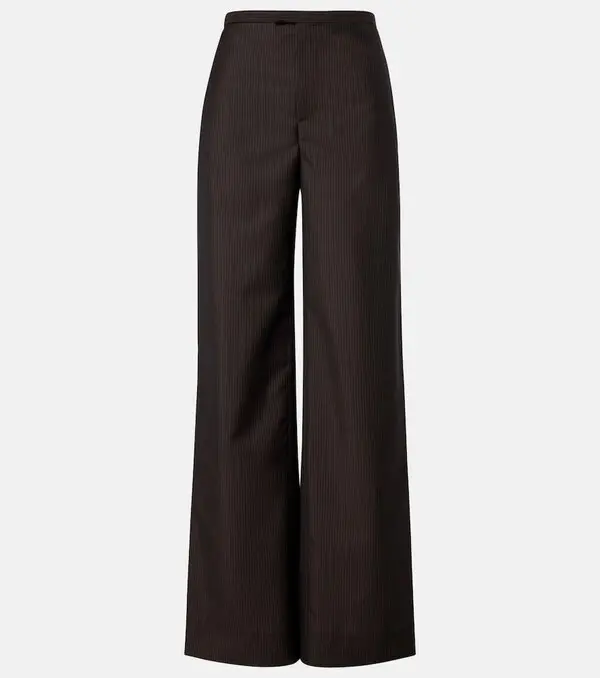Gucci Pinstriped Wool And Mohair Wide-leg Pants