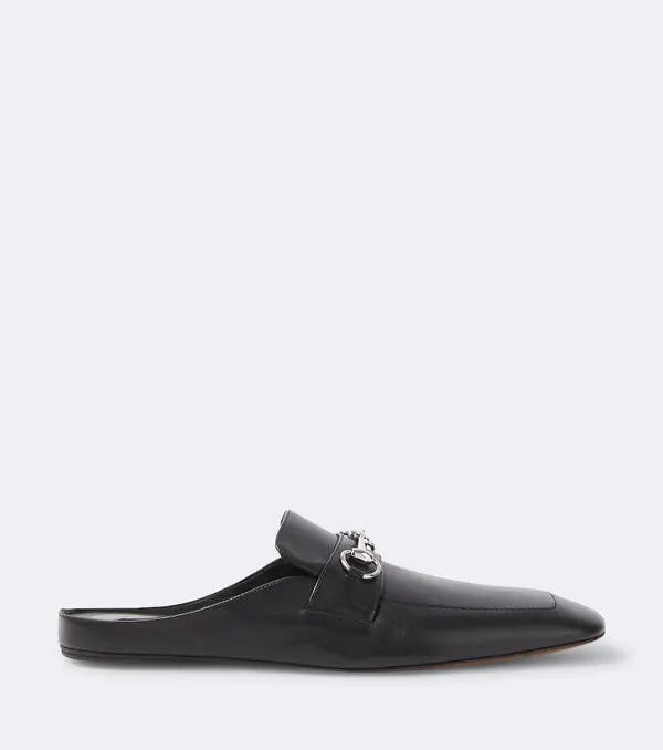 Gucci Horsebit Leather Mules