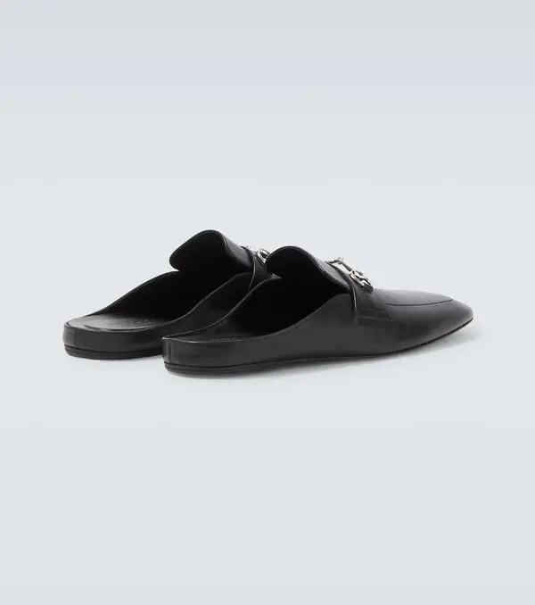 Gucci Horsebit Leather Mules