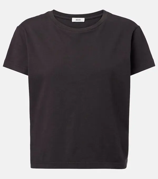 AGOLDE Cotton Jersey T-shirt - Black