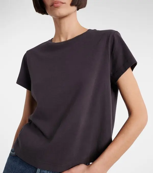 AGOLDE Adine Cotton Jersey T-shirt - Black