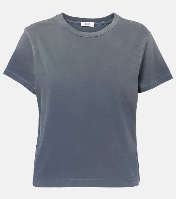 AGOLDE Cotton Jersey T-shirt - Blue