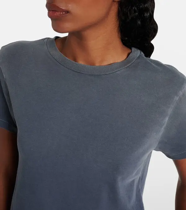 AGOLDE Adine Cotton Jersey T-shirt - Blue