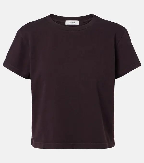 AGOLDE Cotton Jersey T-shirt - Purple