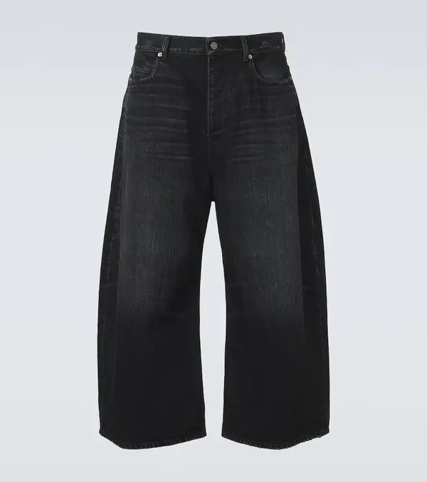Balenciaga Barrel Leg Jeans - Black