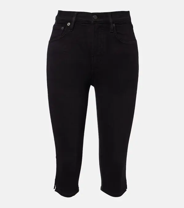 Citizens Of Humanity Devin Capri Jeans In Almond - Black