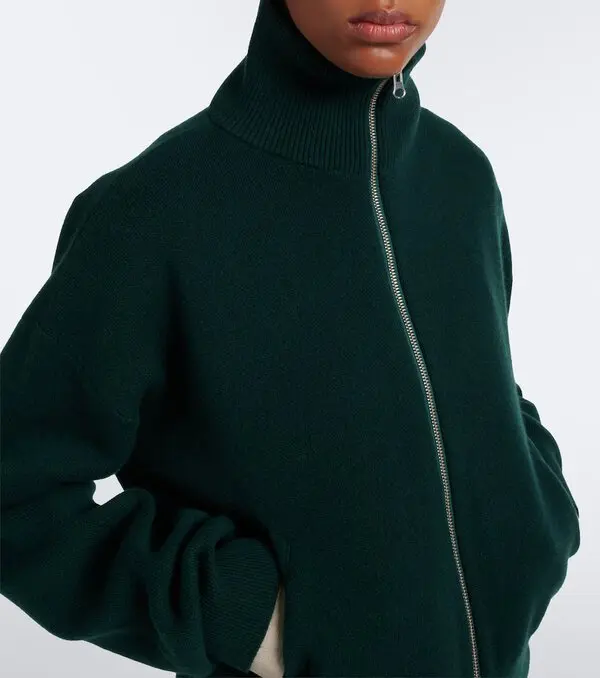 Extreme Cashmere N°385 Zip-up Sweater - Green