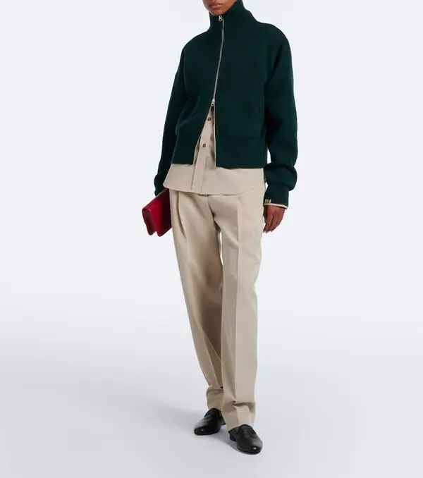 Extreme Cashmere N°385 Zip-up Sweater - Green