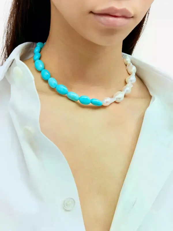 FLOWER POWER Baroque Pearls Necklace