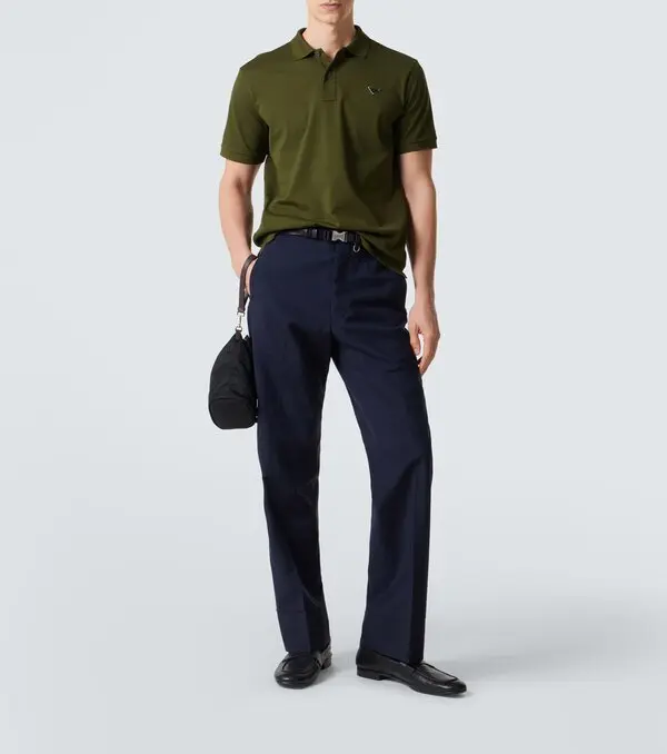 Prada Cotton Polo Shirt - Green