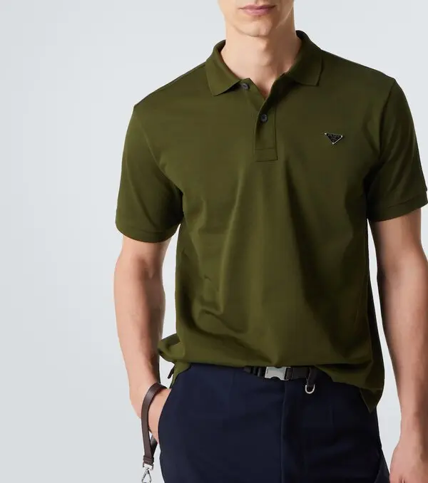 Prada Cotton Polo Shirt - Green