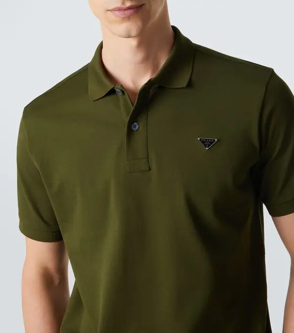 Prada Cotton Polo Shirt - Green