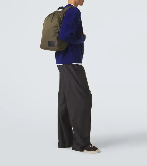 JIL SANDER Leather-trimmed Backpack