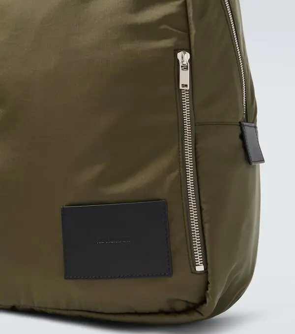 JIL SANDER Leather-trimmed Backpack