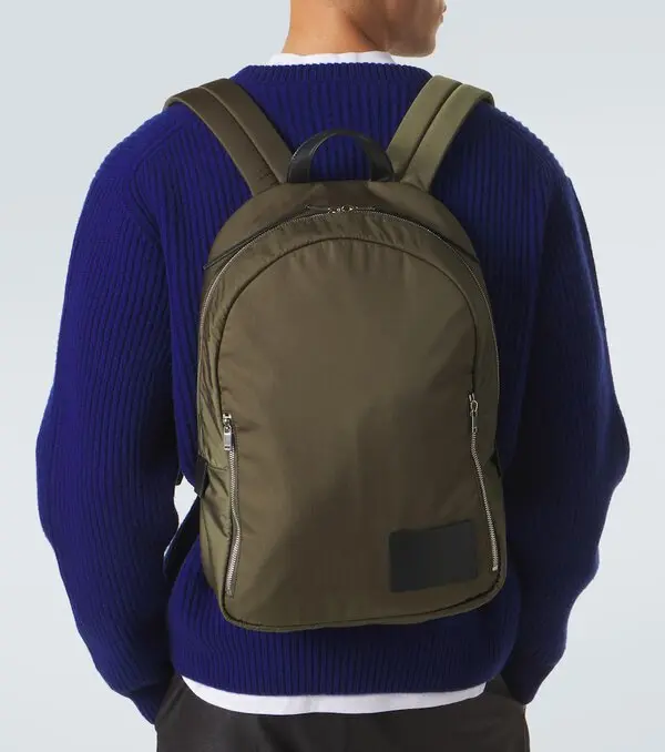 JIL SANDER Leather-trimmed Backpack