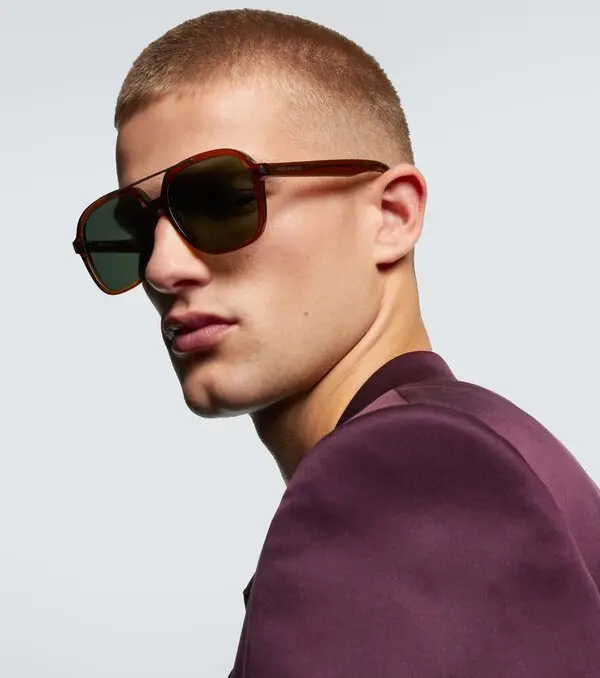 Saint Laurent Aviator Sunglasses - Brown