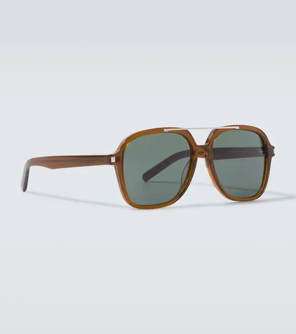 Saint Laurent Aviator Sunglasses - Brown
