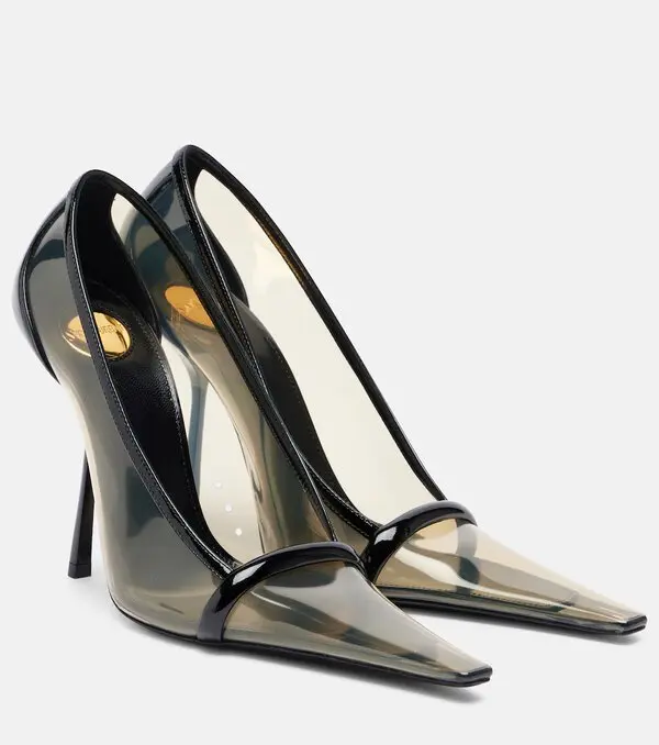Saint Laurent Brigitte Pointed Toe Pumps - Black