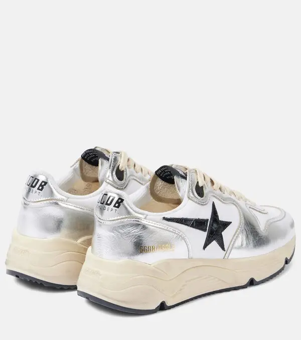 GOLDEN GOOSE Running Sole Leather Sneakers - Multicoloured