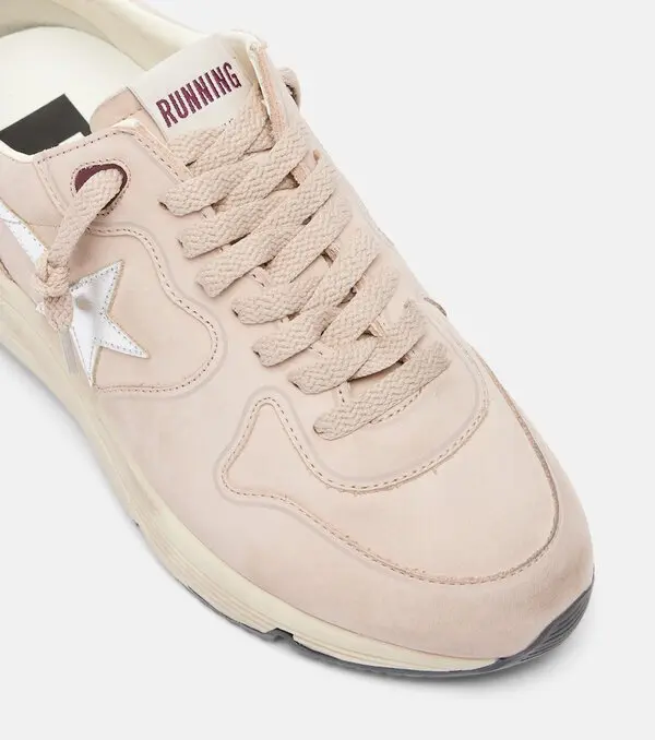 GOLDEN GOOSE Running Sole Leather Sneakers - Pink