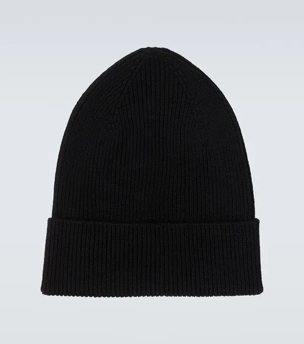 Moncler Ribbed-knit Virgin Wool Beanie