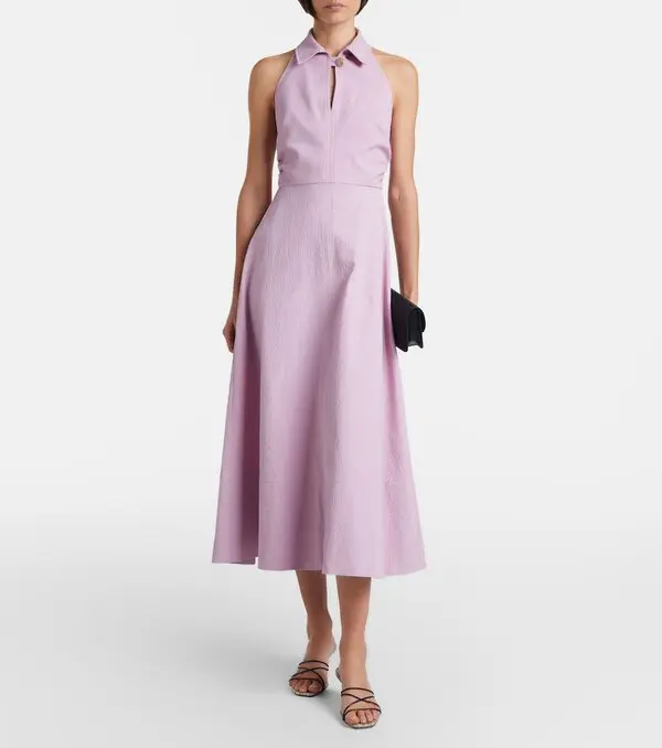 Veronica Beard Mackey Midi Dress - Pink