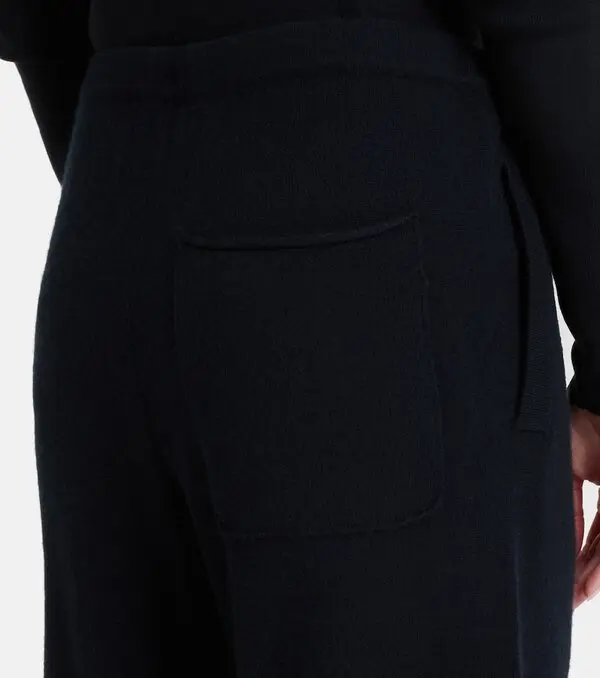 Extreme Cashmere N°320 Rush Cashmere-blend Wide-leg Pants - Black