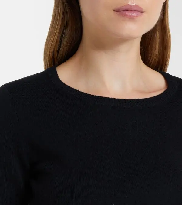 Extreme Cashmere N°392 Eel Cotton And Cashmere Top - Black